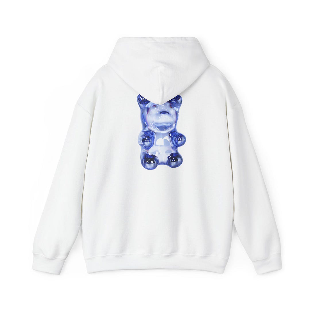 Blue Gummy Bear Hoodie: Kawaii Cartoon Print, Cozy Unisex Sweatshirt - Etsy