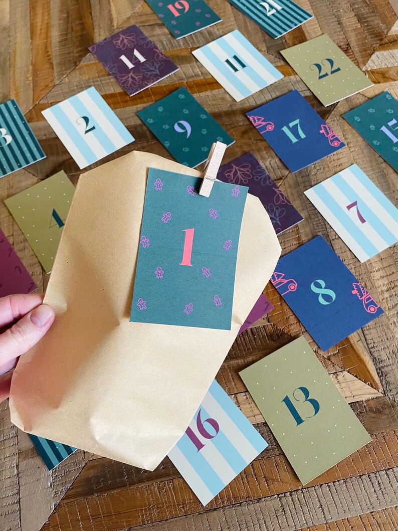Printable Advent Calendar Numbers – Creative Digital Download for the ...