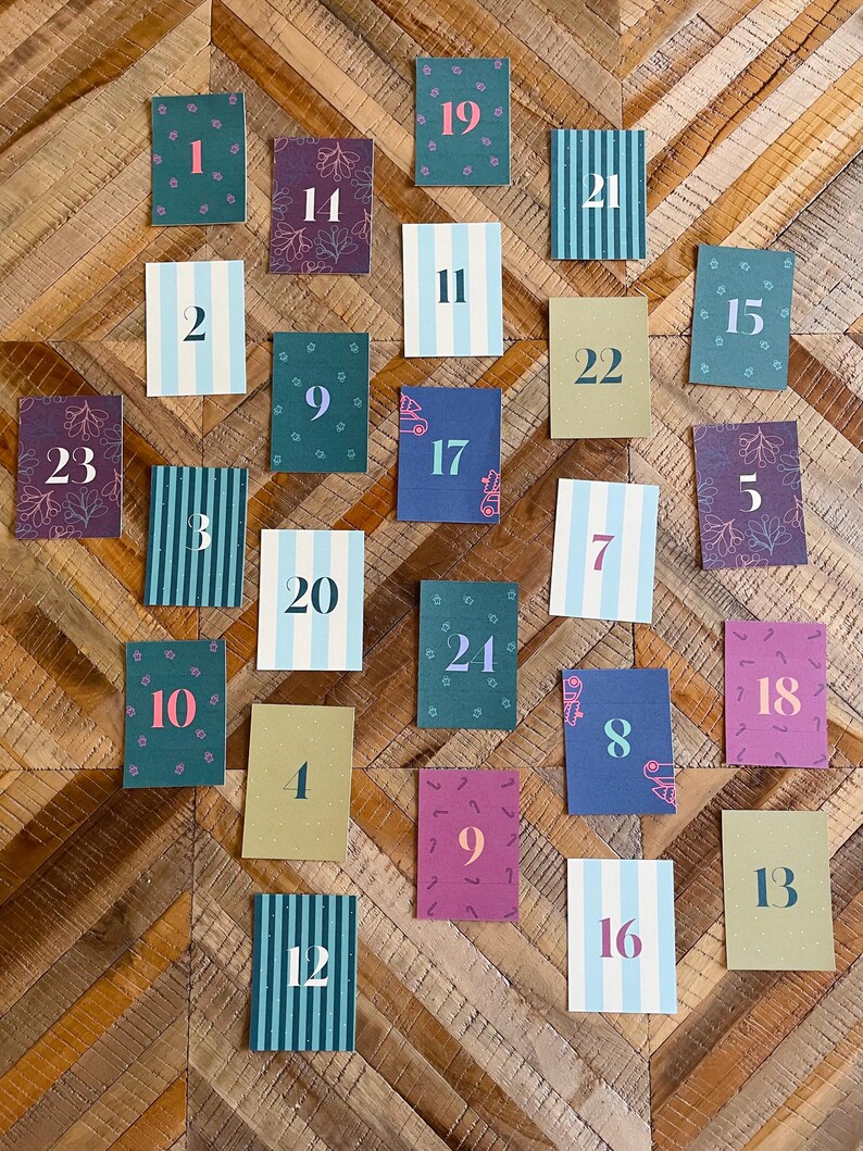 Printable Advent Calendar Numbers – Creative Digital Download for the ...