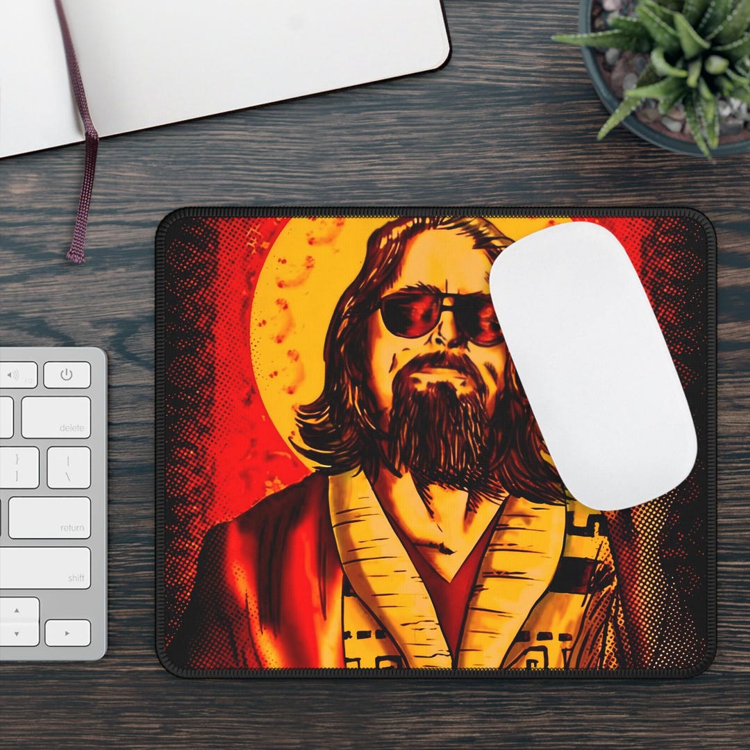The Big Lebowski Mouse Pad, Funny Mouse Pad, the Dude Abides, 90s Movie ...