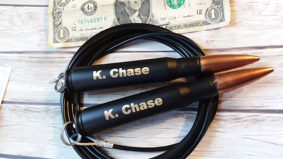 Tactical Black 50 Caliber Functional Fitness Speed Rope WOD - Etsy