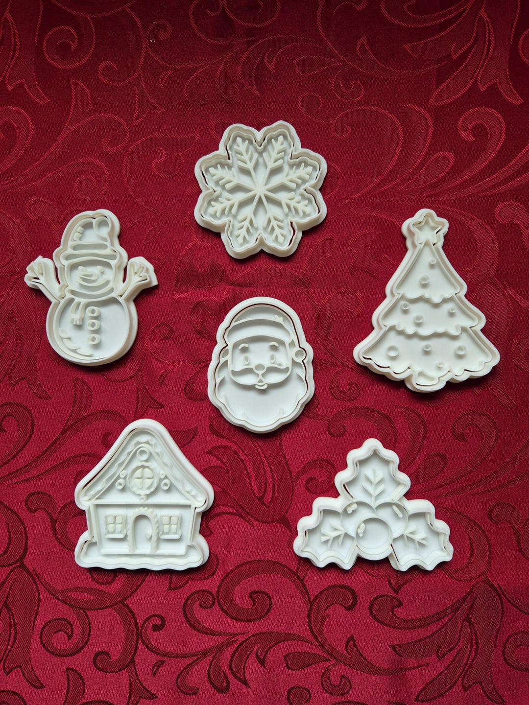 Christmas Cookie Cutters Set – 3D Printed Baking Molds – Christmas ...