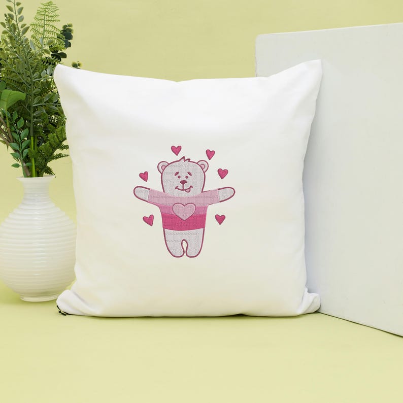 Valentine Bear Machine Embroidery Bundle, Set of 11, Love Teddy ...