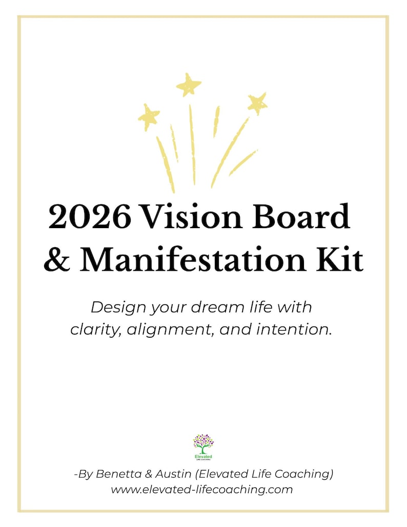 2026 Vision Board and Manifestation Kit | Printable Workbook (digital ...