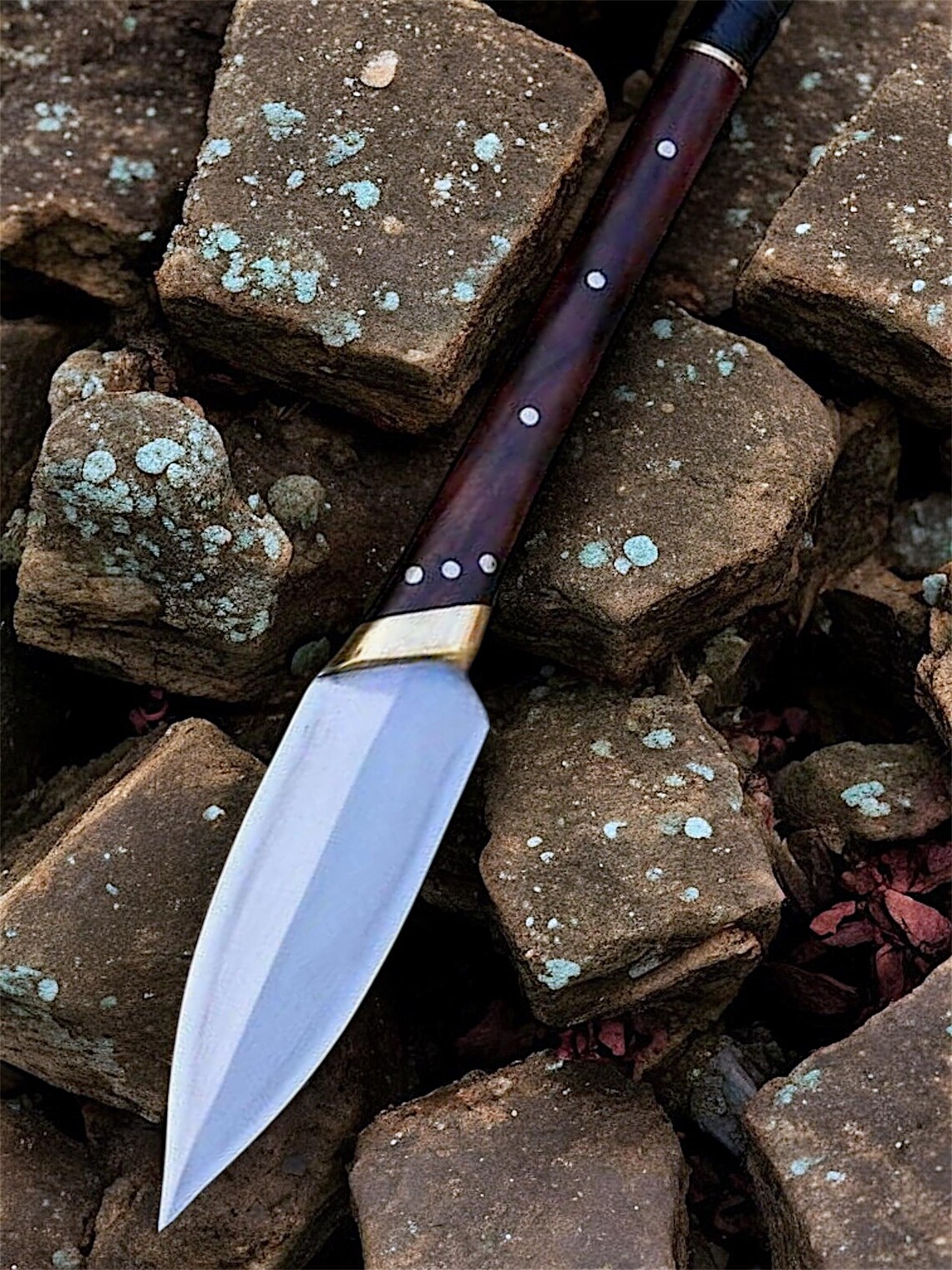 Hand Forged Viking Leaf Spear | 28 Inch Hunting Spear With Leather ...
