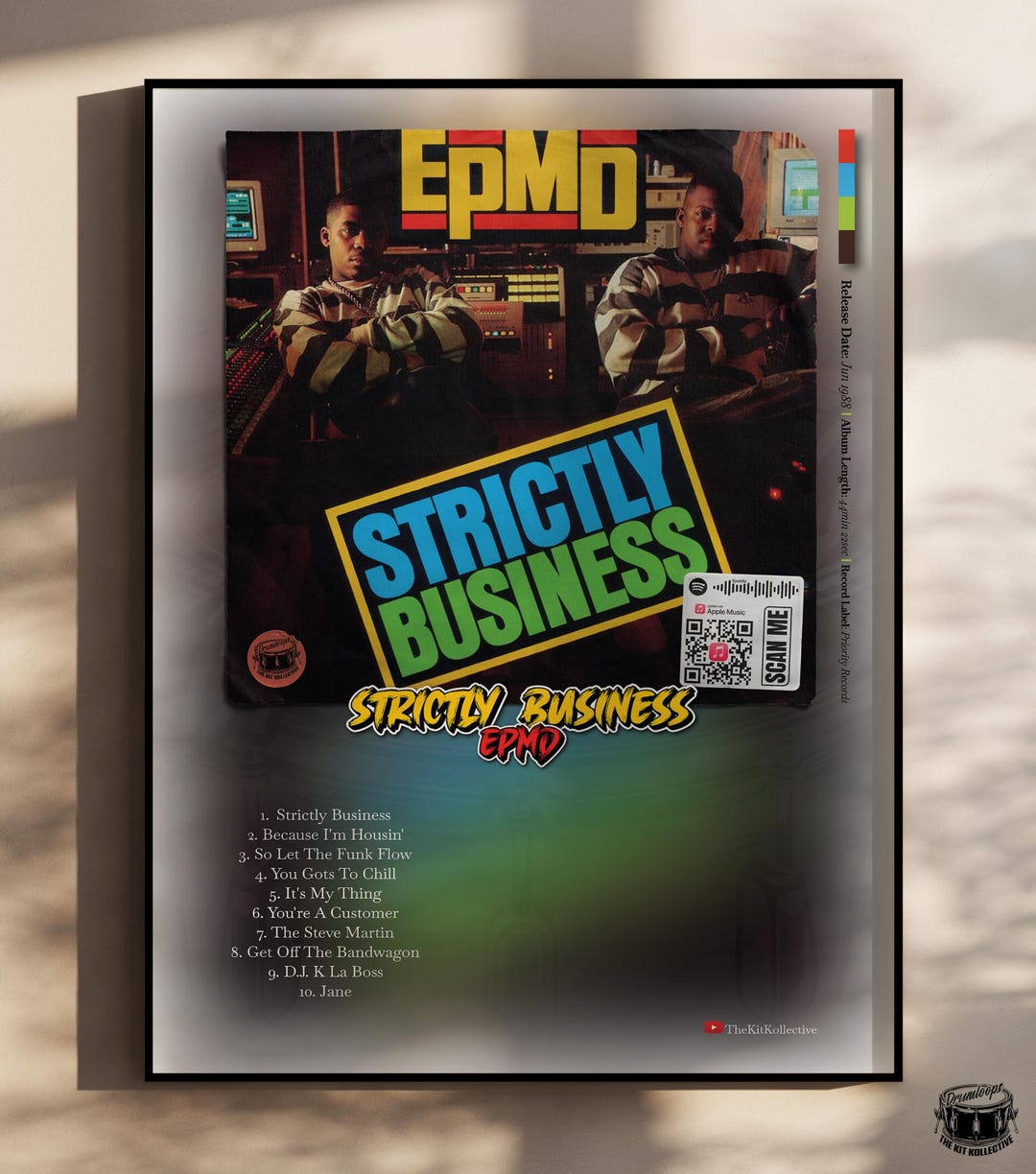 EPMD Strictly Business Album Cover Poster | 1988 Hip Hop Wall Art - Etsy
