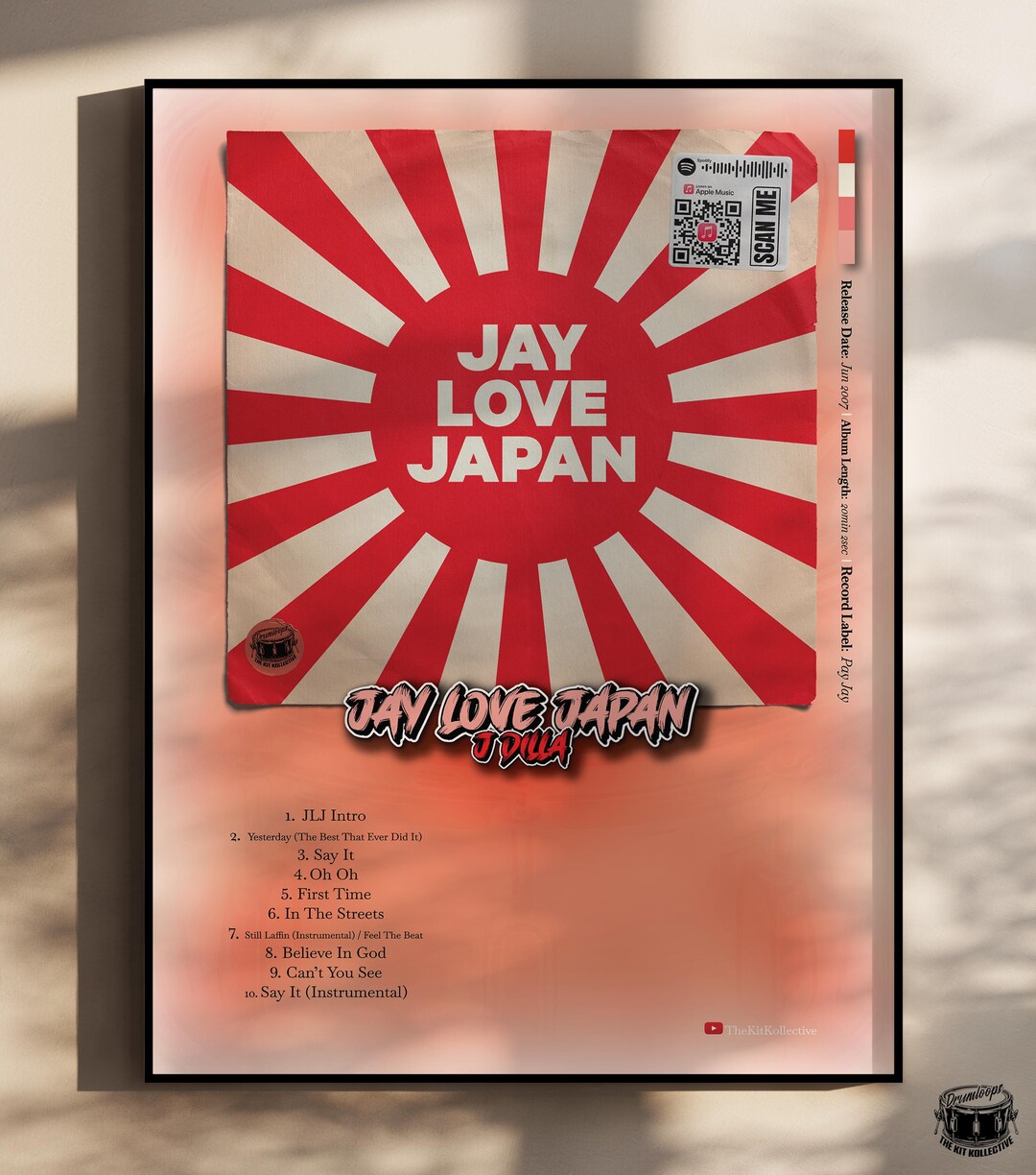 J Dilla 'jay Love Japan' Album Cover Poster | Hip-hop Wall Art - Etsy