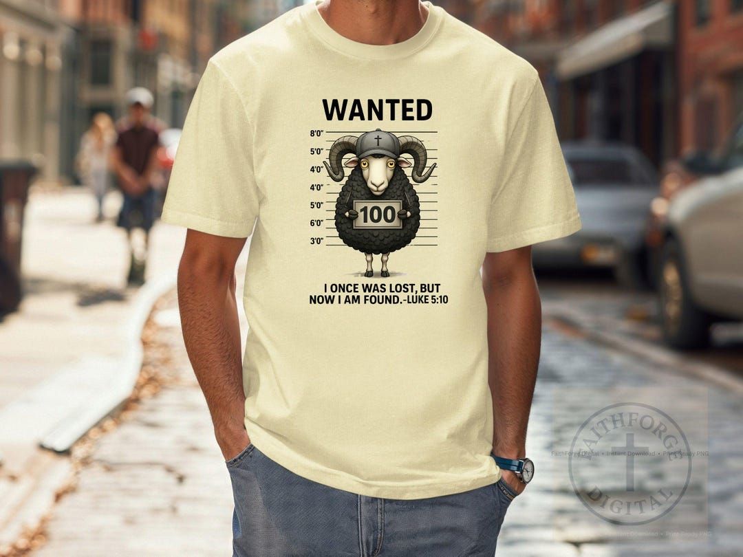 Wanted Sheep PNG | Funny Christian Shirt Design (digital Download) - Etsy