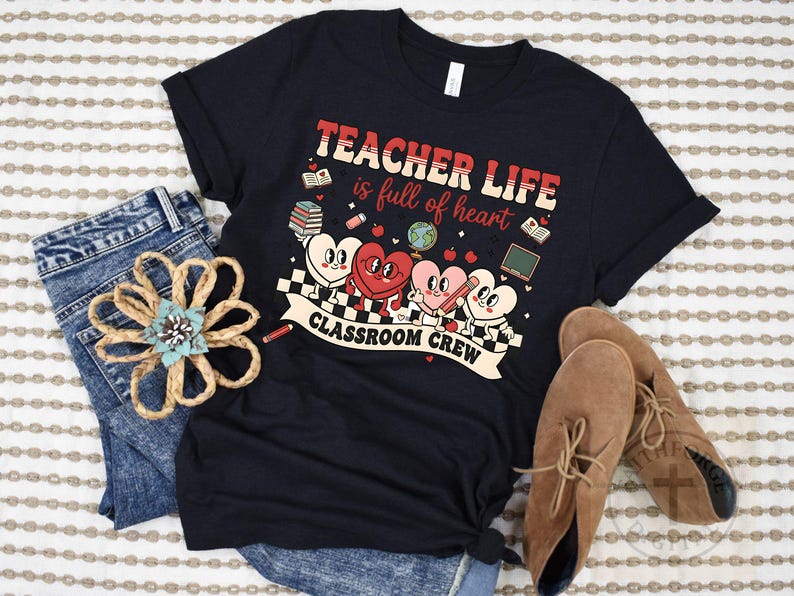 Teacher Life PNG | Classroom Crew Heart Design (digital Download) - Etsy