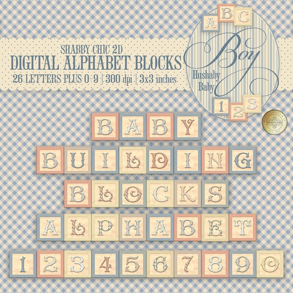 Alphabet Blocks - Etsy