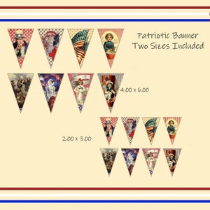 Independence Day, Patriotic Banner, July 4th, Printable, Vintage ...