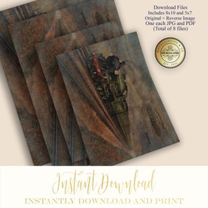 Vintage Train, Locomotive, Steam Engine, Antique Railroad, Railway ...