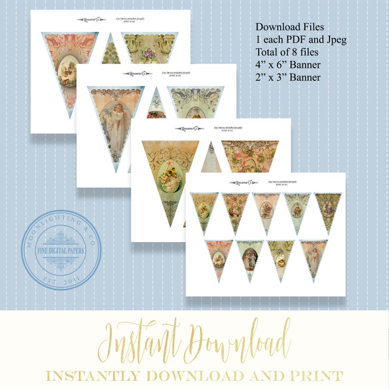 EASTER EGG BANNER Printable Party Bunting Pennants Garland Flags ...