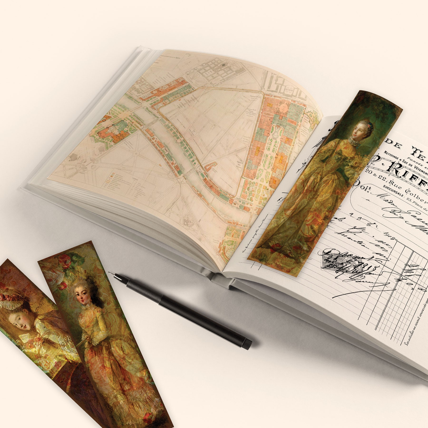 French Bookmarks Printable Digital Collage Sheet Printable - Etsy