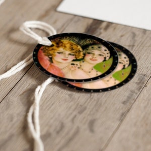 Art Deco Tags Printable Stickers Digital Collage Sheet Hang Tags ...