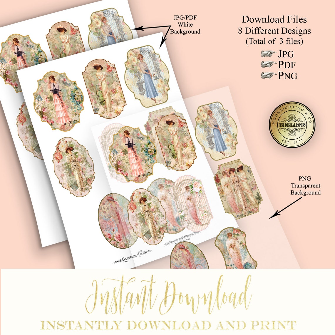 Victorian, Edwardian, Vintage, Cottagecore, Shabby Chic, Tags, Tags ...