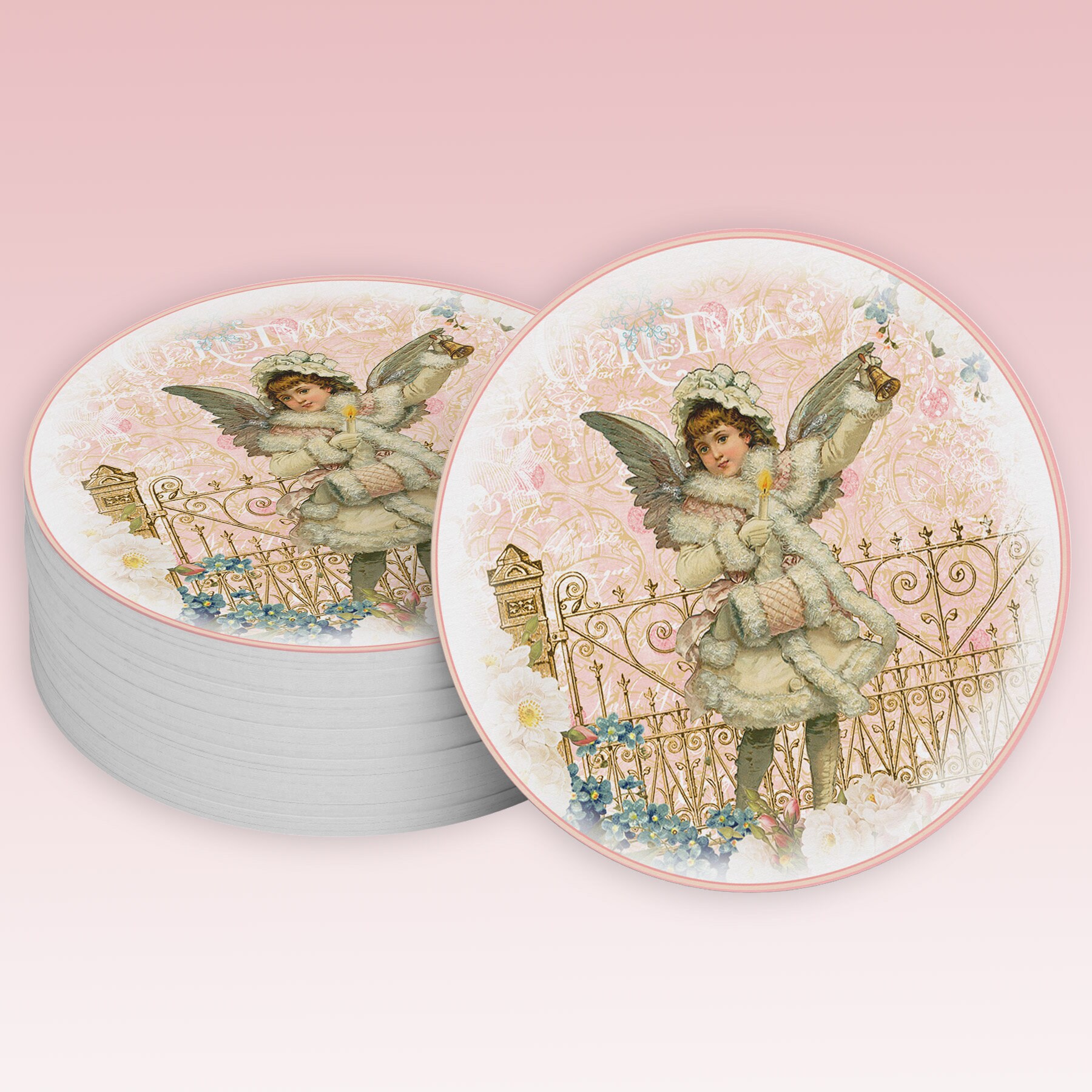 Christmas Tags Printable Victorian Christmas Angels Shabby Chic Tags ...