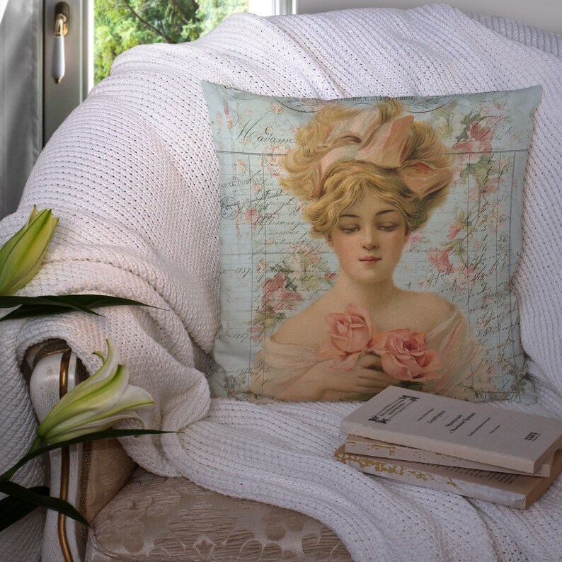 Victorian Edwardian Lady Shabby Chic Vintage Roses Instant - Etsy