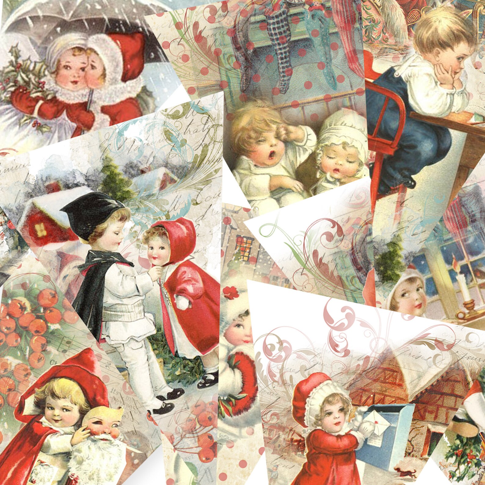 Christmas Banner, Vintage, Printable, Decorations, Holiday, Décor ...