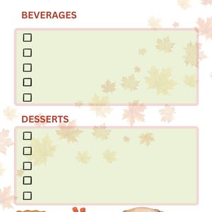 Thanksgiving Meal Planner | Printable Holiday Dinner Organizer (digital ...