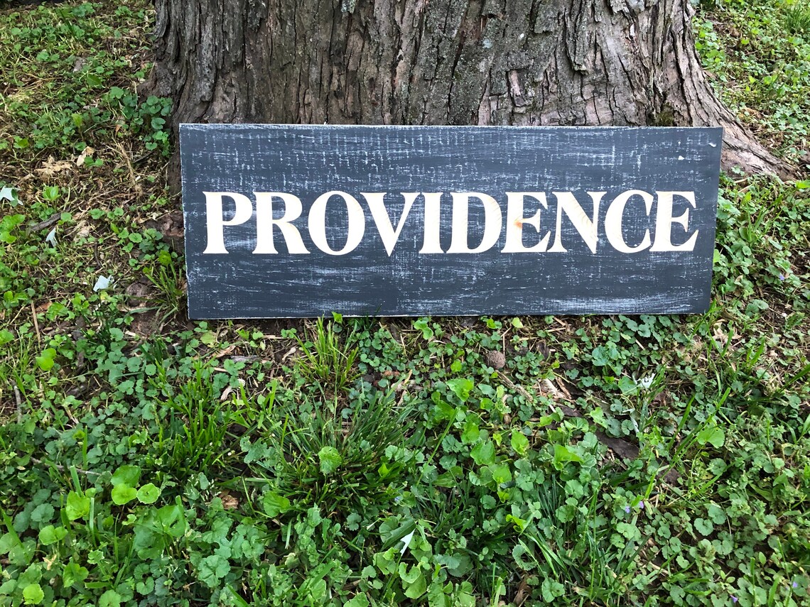 PROVIDENCE Sign / Rustic City Sign / Wall Decor / TN / RI / - Etsy