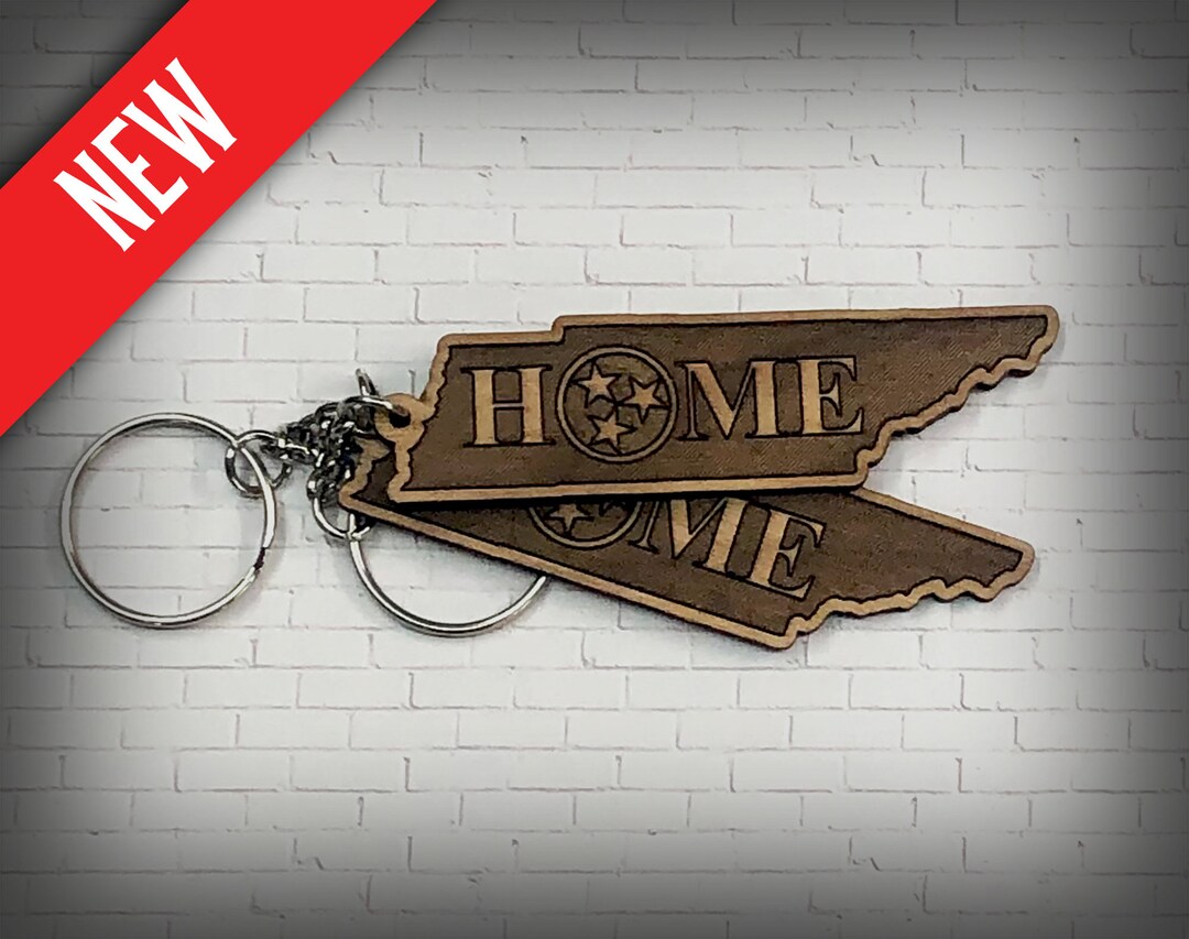 Tennessee HOME Keychain - Etsy