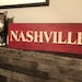 NASHVILLE Sign / Rustic Nashville Sign / Wall Decor / TN / - Etsy