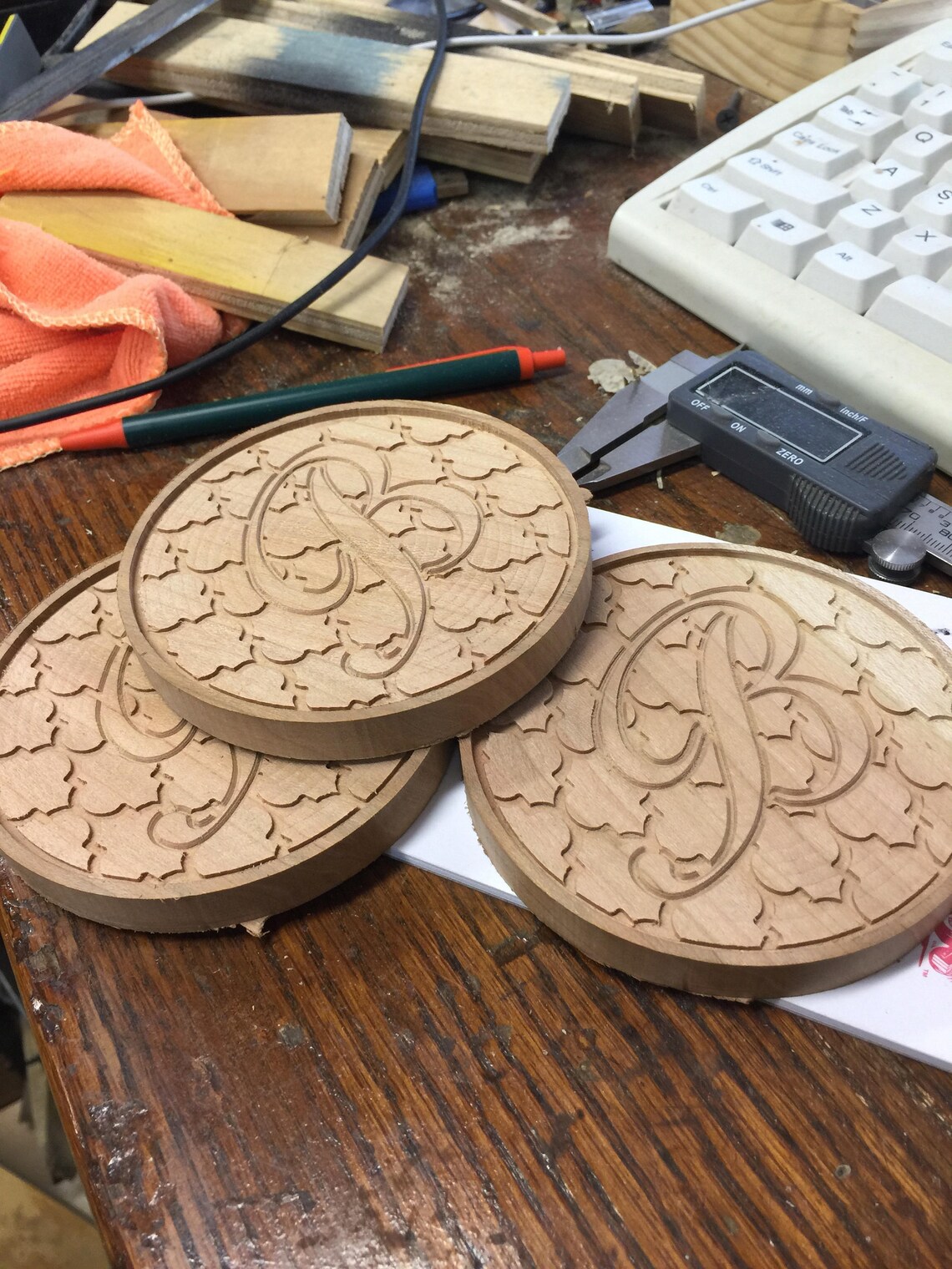PERSONALIZED COASTERS 4 Piece Custom Name Initial Letter - Etsy