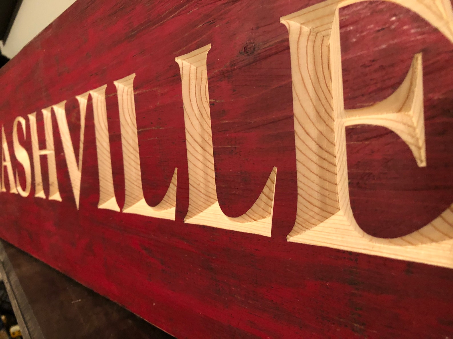 NASHVILLE Sign / Rustic Nashville Sign / Wall Decor / TN / - Etsy