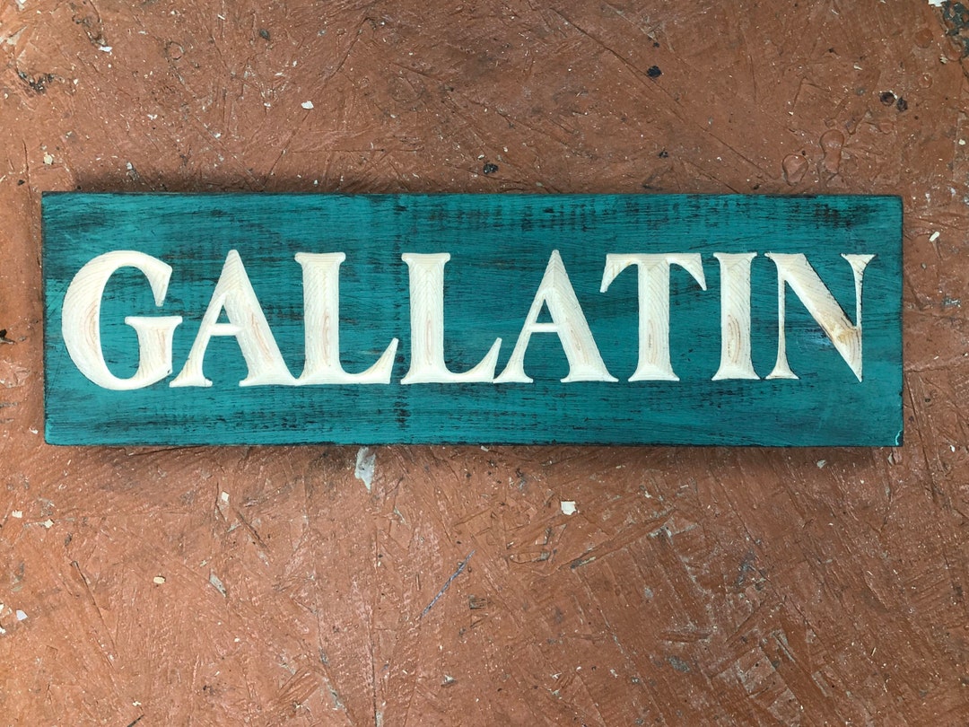 GALLATIN Sign / Rustic Gallatin Sign / Wall Decor / TN / Chalk Paint ...