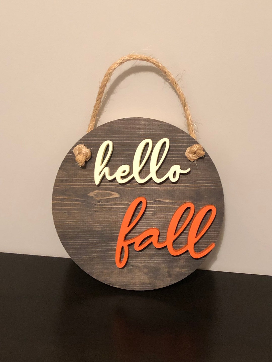 Hello Fall Hanging Sign- Fall Decor, Wall Art, Fall, Autumn, Season - Etsy