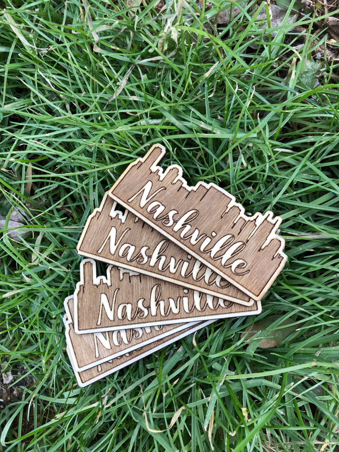 Nashville Skyline Magnet - Wood Magnet - Souvenir - Etsy