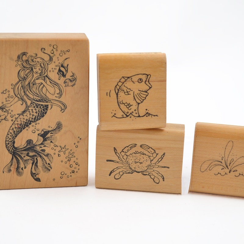 Crab Rubber Stamp - Etsy