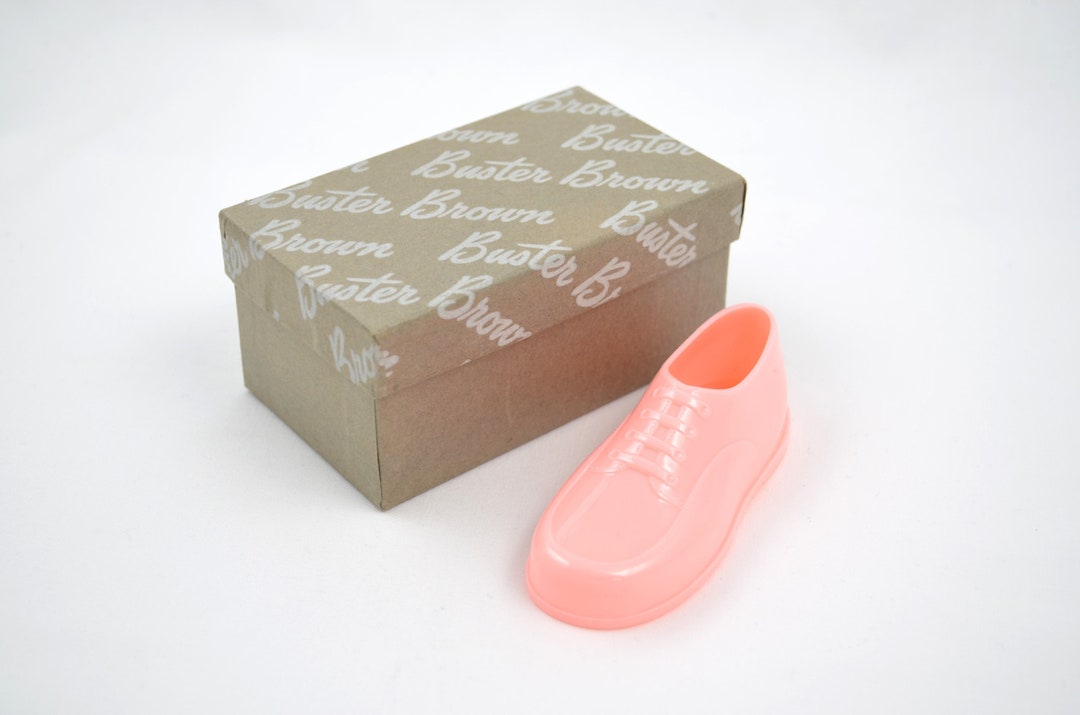Vintage Buster Brown 1940's Gift Certificate Shoe in Original Box Pink ...