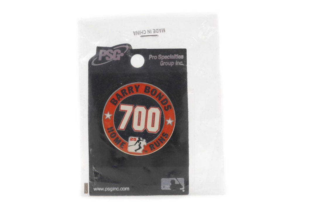 Barry Bonds 700th Home Run Souvenir Pin New on Card San Francisco ...