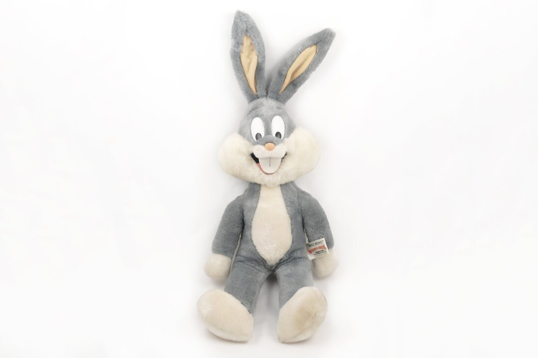 Vintage 1989 Bugs Bunny Mighty Star Plush Toy Large 21 Plush Doll ...
