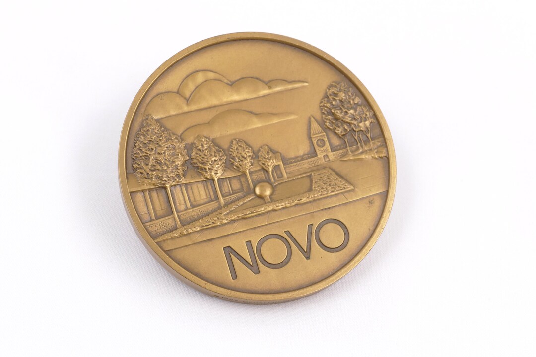 Vintage 1987 Novo Laboratories Solid Bronze Paperweight - Novo Labs of ...