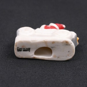 Antique German Bisque Santa Claus Miniture Figurine Santa Driving Car ...
