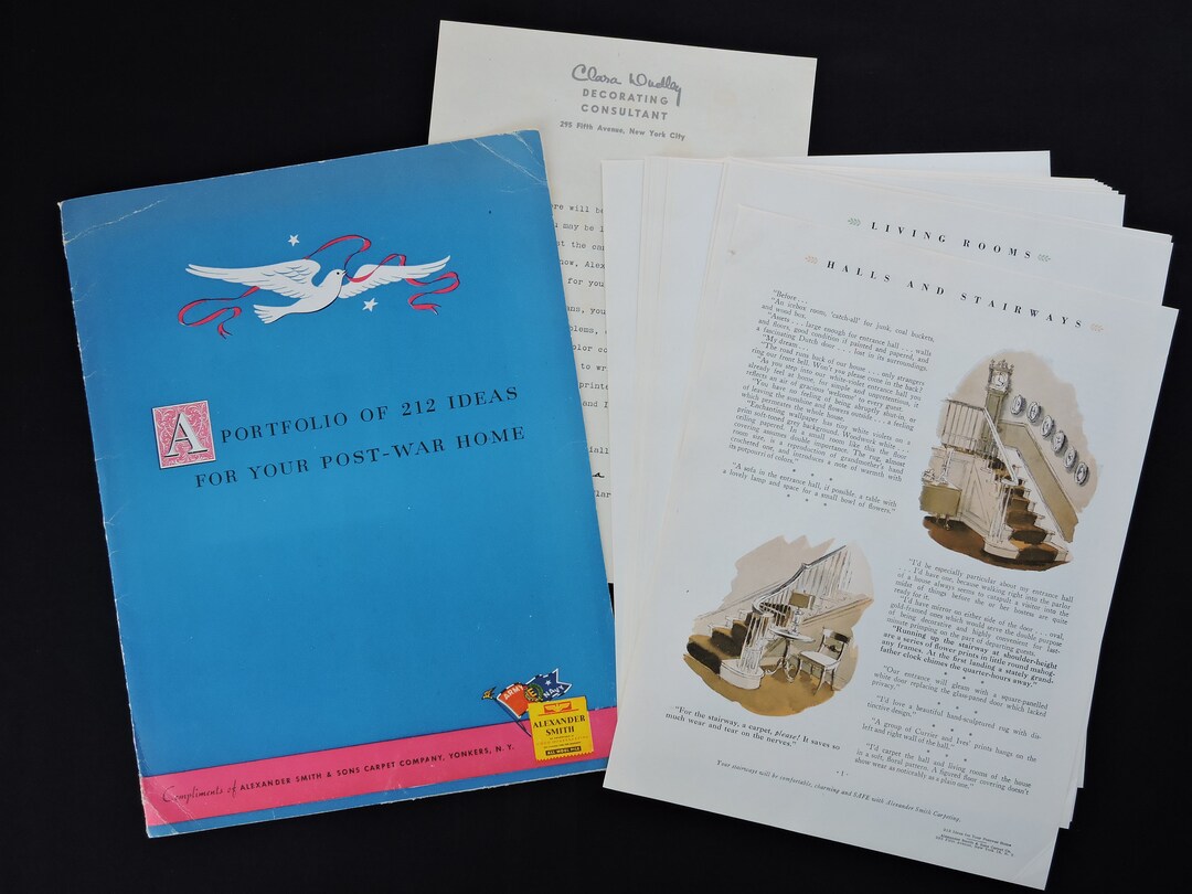Vintage 1940's Portfolio of 212 Ideas for Your Post-war Home Alexander ...