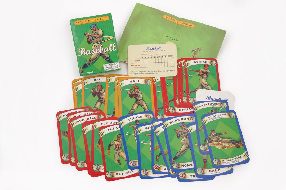 2004 Eeboo Baseball Card Game Illustrated Large Game Cards Baseball ...