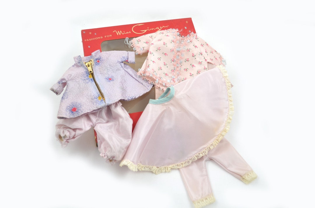 Vintage Miss Ginger Doll Fashions Satin Loungewear Wear Collection 1950 ...