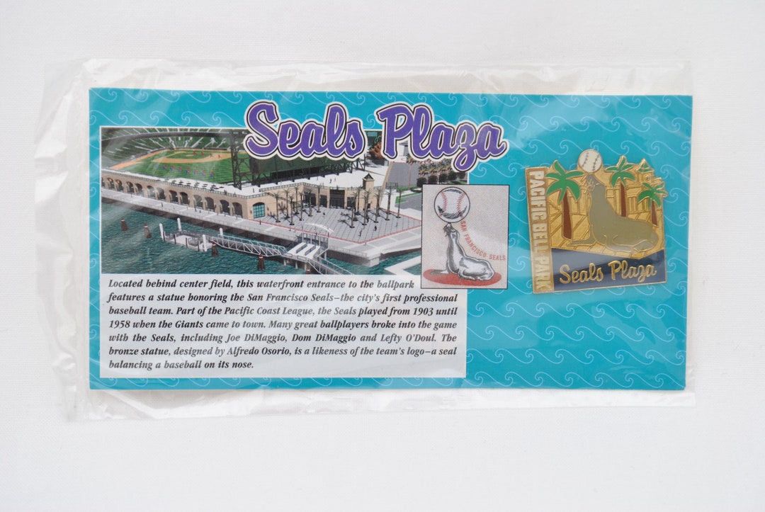 Seals Plaza San Francisco Giants Pin - 2000 Pacific Bell Park Inaugural ...