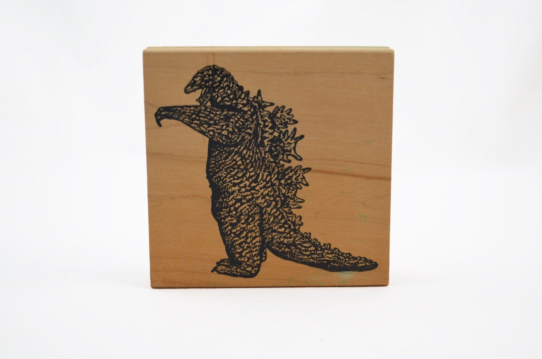 Vintage Godzilla Rubber Stamp by Judikins Carmen's Veranda - Etsy