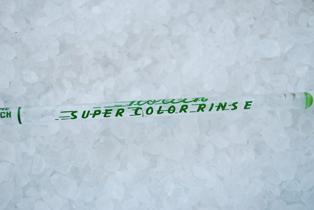 Vintage 1940's noreen Super Color Rinse Glass Swizzle Stick Mixing ...