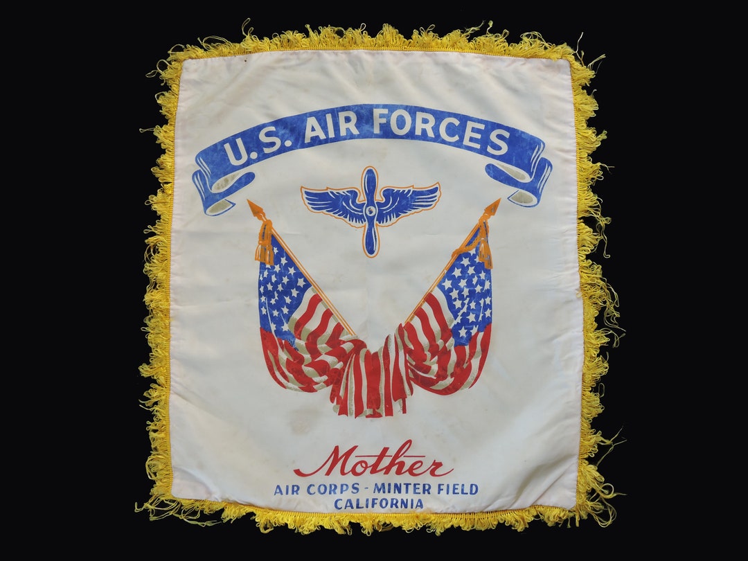 Vintage 1940's WWII Era US Air Force Pillow Cover mother Souvenir ...