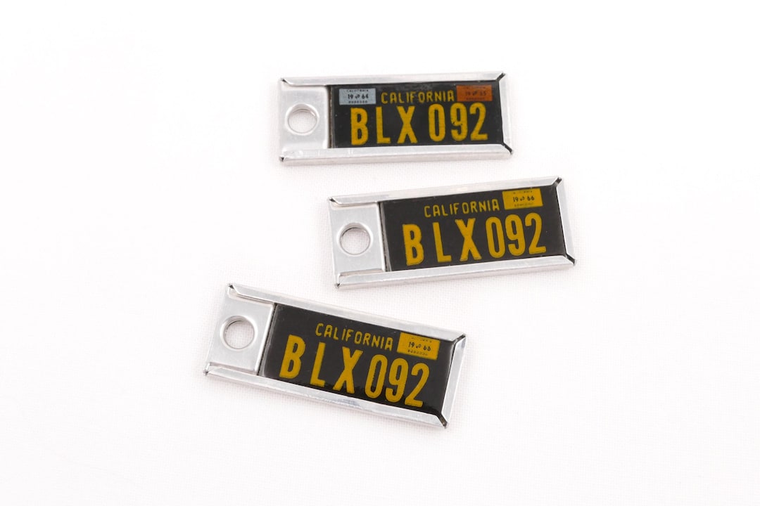 Set of 3 Vintage 1960s California Disabled American Veteran License ...
