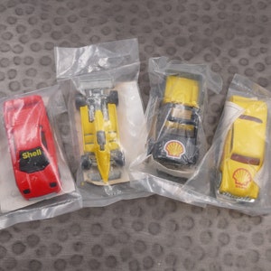 Set of 4 Vintage 1990s Hot Wheels Shell Gas Station Promo Cars Complete ...