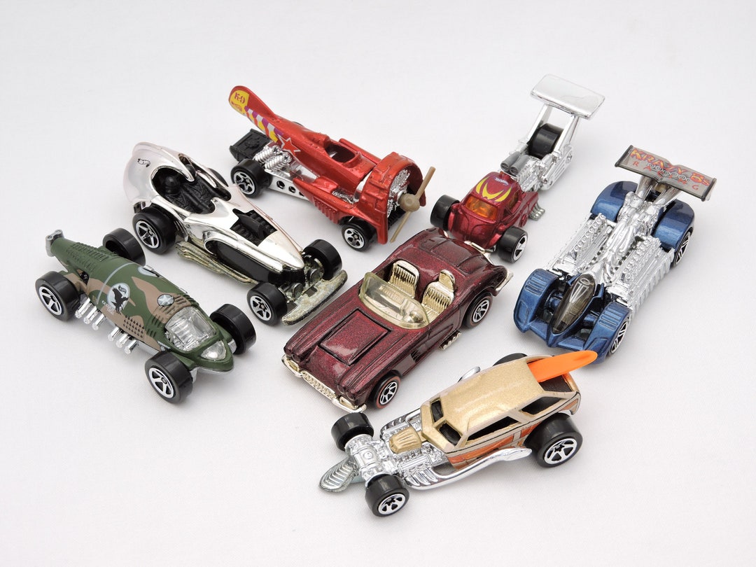 Lot of 7 Vintage 1990's Hot Wheels Hot Rod Cars Dragsters, Roadsters ...