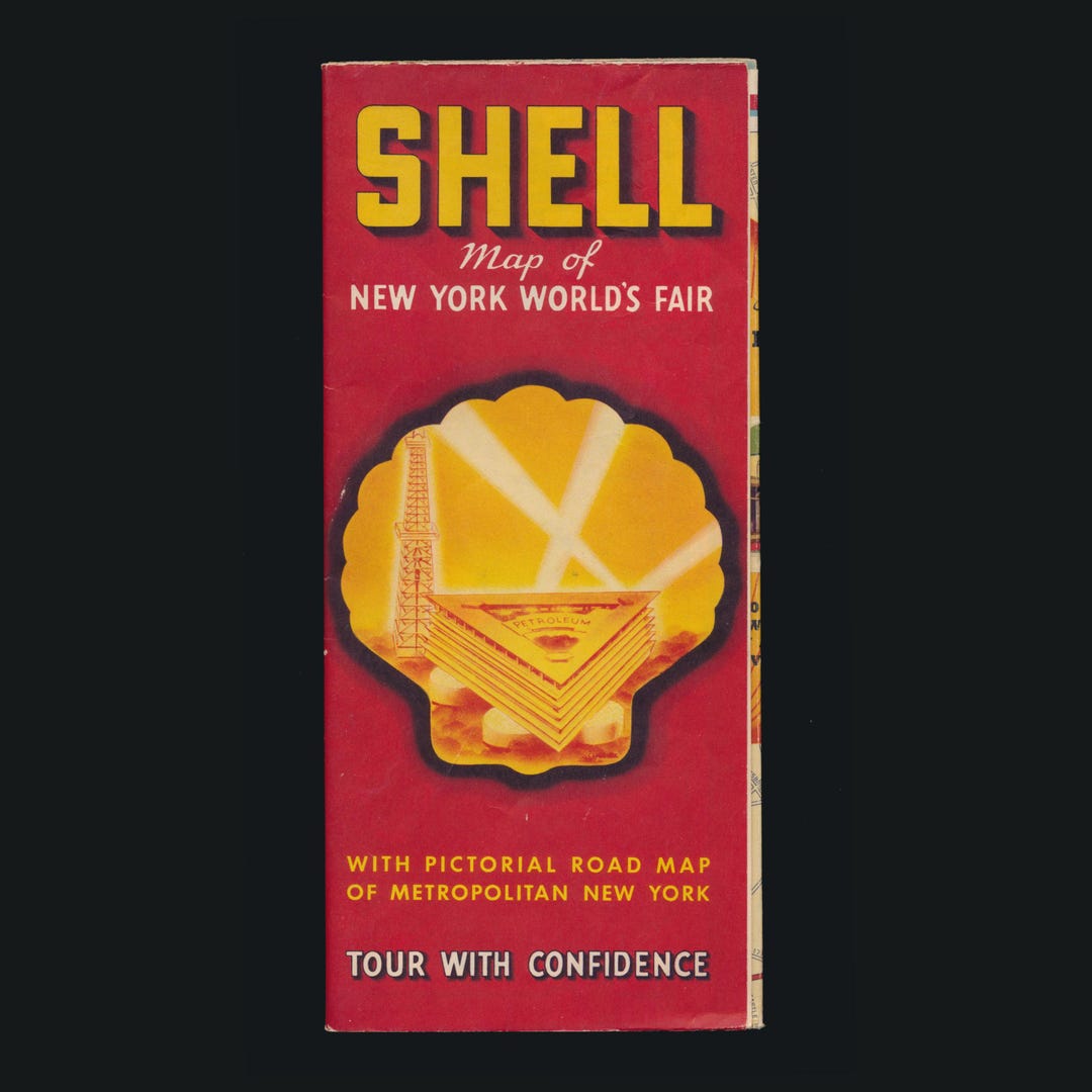 Vintage 1939 Shell Oil Map of New York World's Fair - Etsy