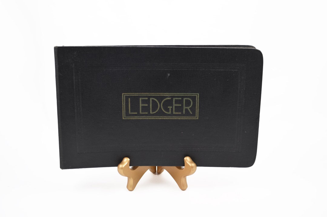 Antique 1930s Ledger Book Marquette Made in USA 90 Blank Pages Never ...